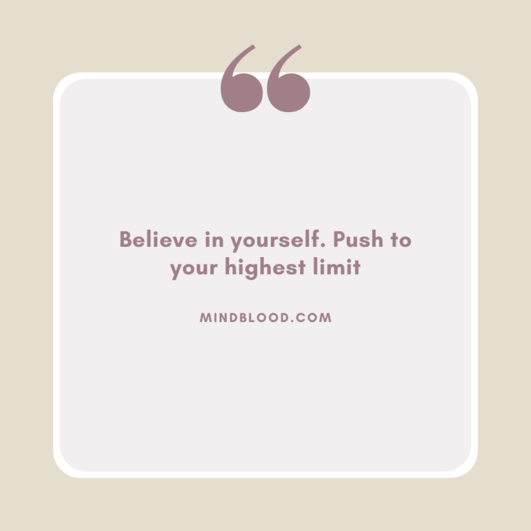 Push Yourself Because No One Else is Going to Do it for You - Mind Blood